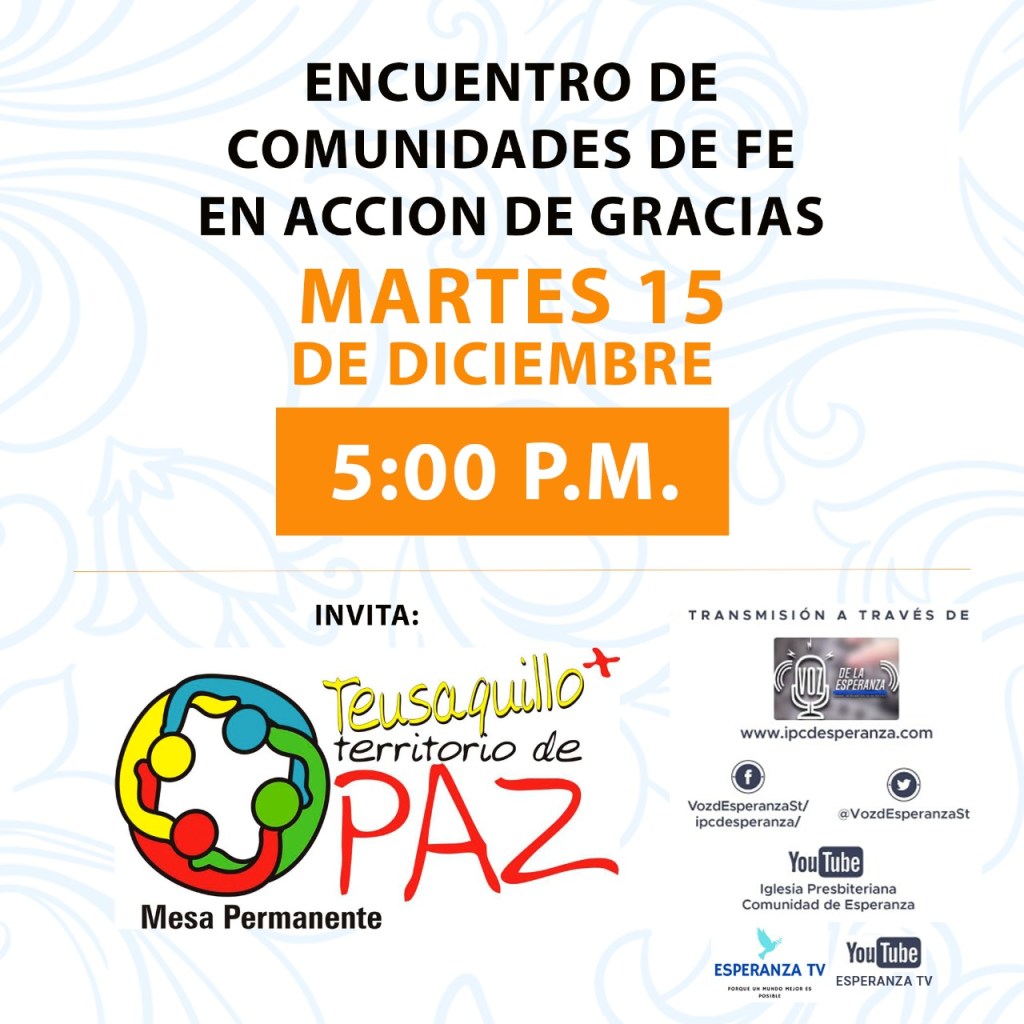 Encuentro de Comunidades de Fe en Acción de Gracias - URI AMÉRICA ...